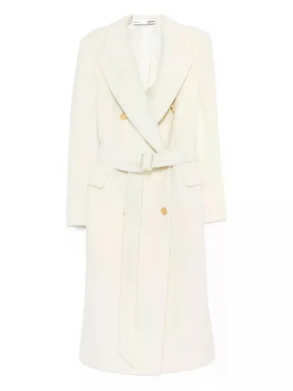 Tagliatore Double-breasted Belted Coat
