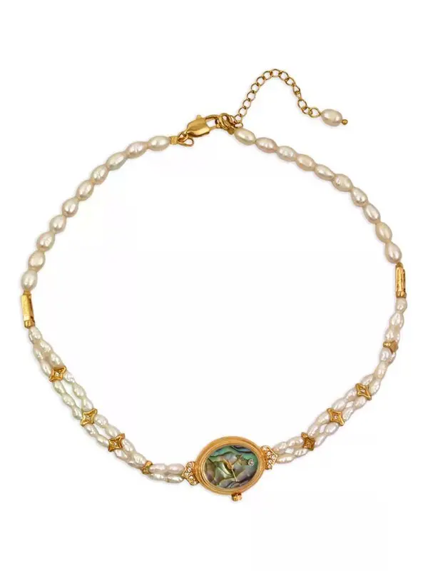 Mayol Morweena Pearl-embellished Choker