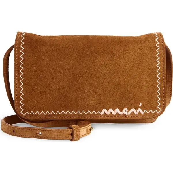 Marni Suede Pouchette Crossbody Bag