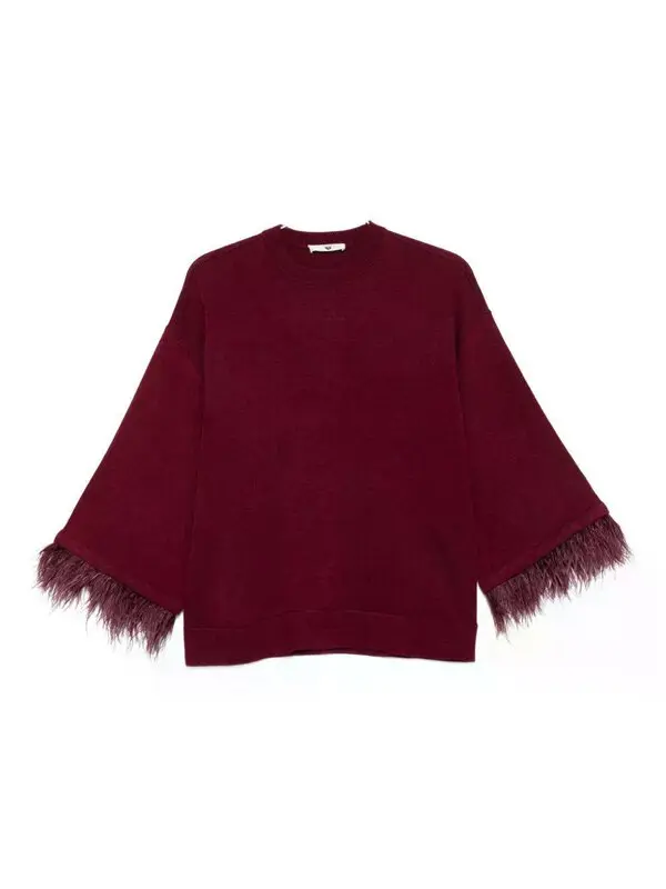 TWINSET Feather-trim Sweater
