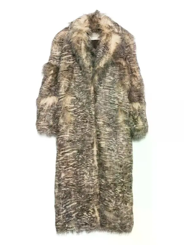 ENTIRE STUDIOS Coco Tiger-print Faux-fur Coat