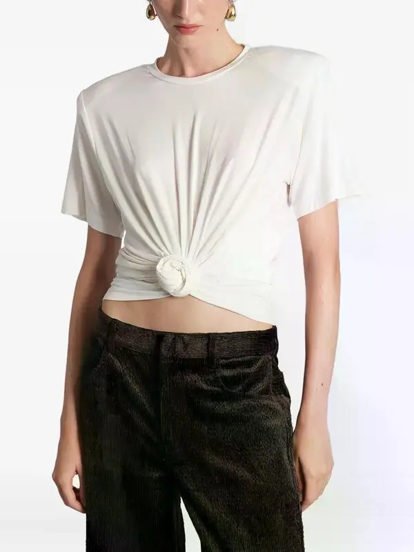 Magda Butrym Knotted T-shirt - Neutrals