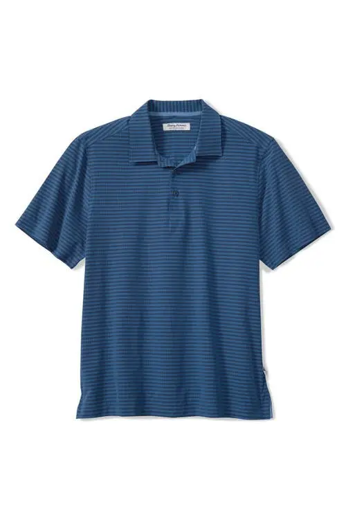 Tommy Bahama Bahama Coast Fades Away Stripe Islandzone® Polo - Deep Azure