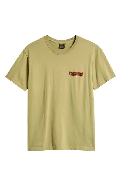 DARK SEAS Duck Pond Cotton Graphic T-shirt - Olivine