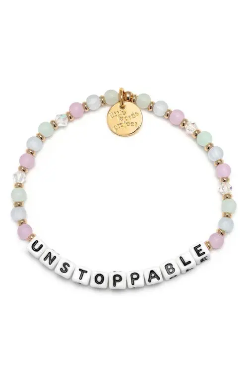 LITTLE WORDS PROJECT Unstoppable Beaded Stretch Bracelet