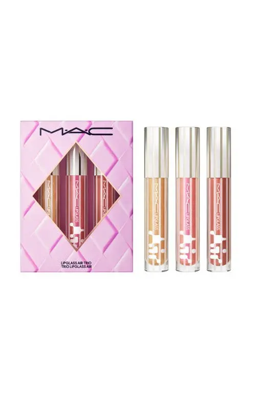 MAC COSMETICS Gloss Enthusiast Lipglass Air Trio $78 Value