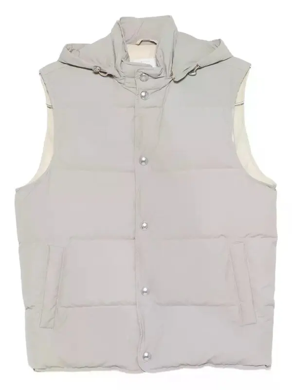 Eleventy Hooded Press-stud Fastening Gilet