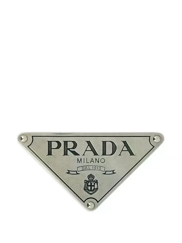 Prada Triangle-logo Belt Buckle
