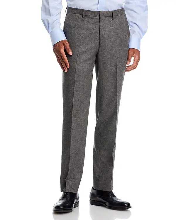 Hugo Boss Hesten Flannel Extra Slim Fit Suit Pants - Medium Grey