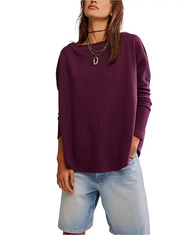 Free People Thermal Pullover Sweater - Leafless Tree
