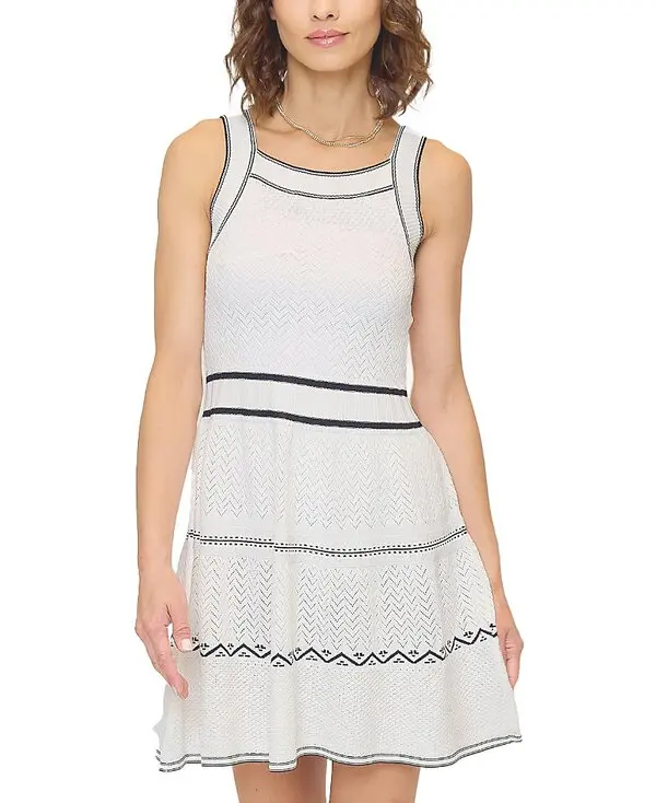 Central Park West Emanuel Nautical Stripe Mini Dress