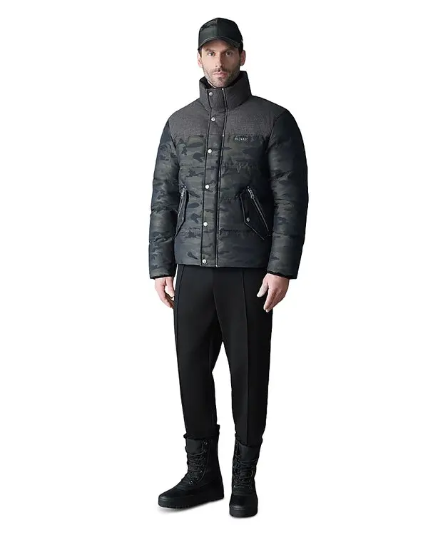 Mackage Everett Technical Camo Quilted Down Jacket