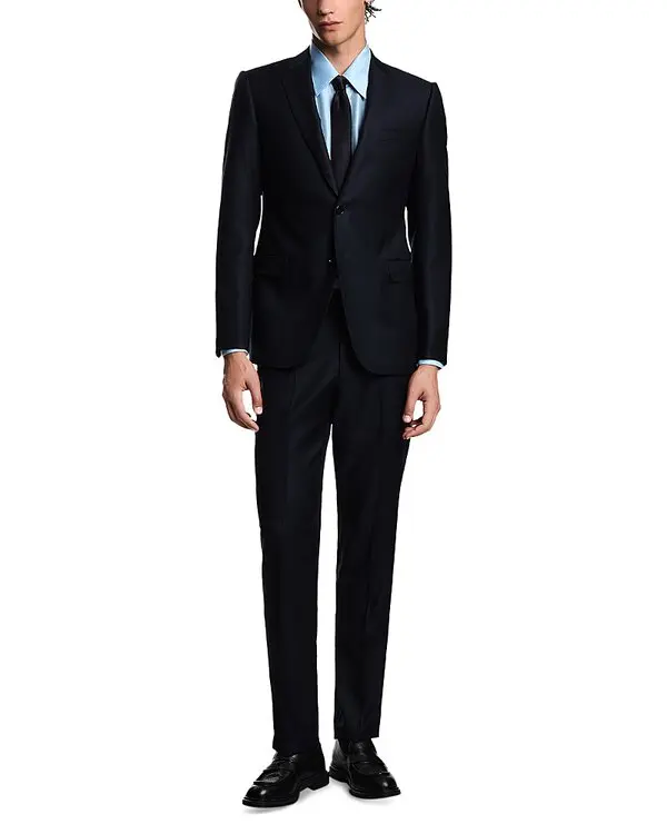 Emporio Armani M Line Slim Fit Herringbone Wool Suit