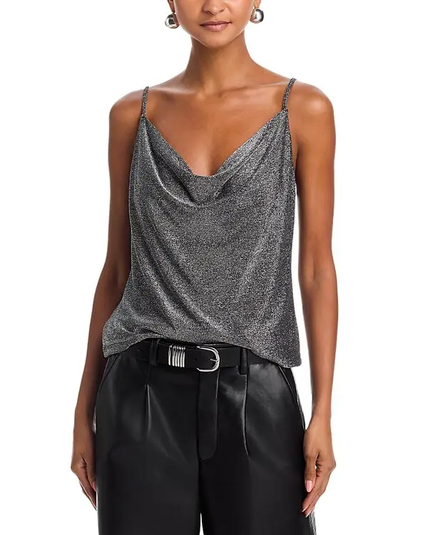 Ramy Brook Carla Metallic Knit Top