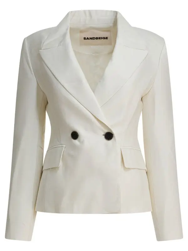SANDBEIGE Solid Blazer