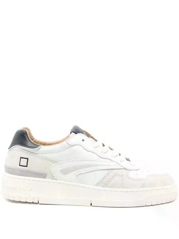 D.a.t.e. Panelled Sneakers - White