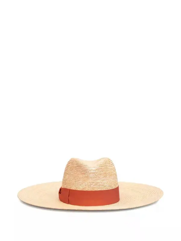 Borsalino Ribbon-detail Straw Hat