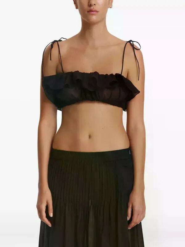 PNK Ruffled Tie-strap Top