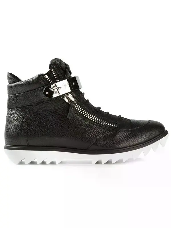 GIUSEPPE ZANOTTI Zip Detailed Biker Boots