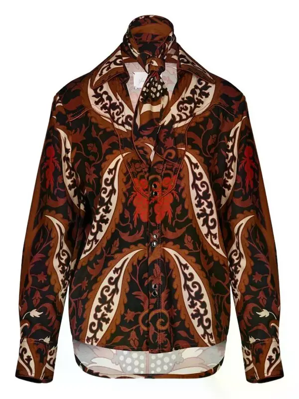 Johanna Ortiz Twill Printed Shirt