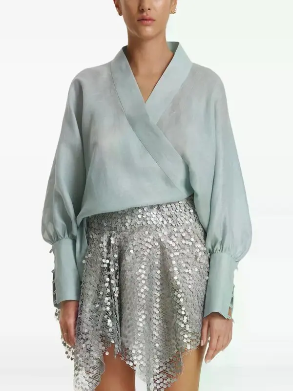 PNK Wrap Long-sleeve Top