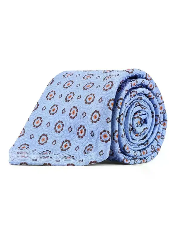 Kiton Geometric-pattern Tie