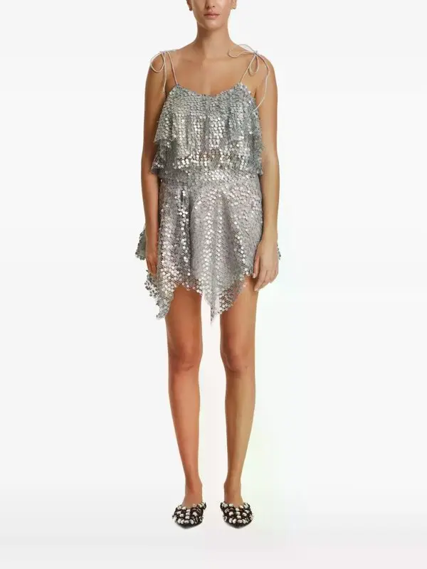 PNK Sequin Ruffled Top
