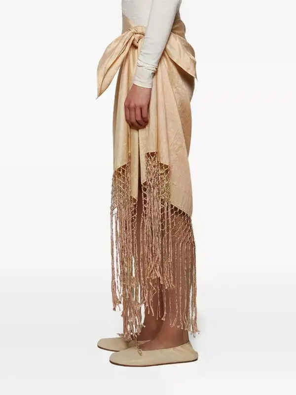 DIOTIMA Fringed Midi Skirt