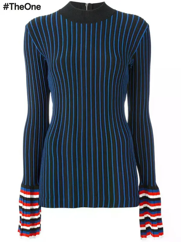 Emilio Pucci Ribbed Contrast Sleeve Sweatshirt