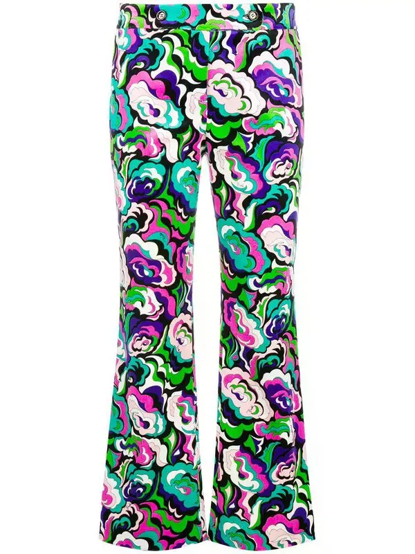Emilio Pucci Cropped Flared Trousers