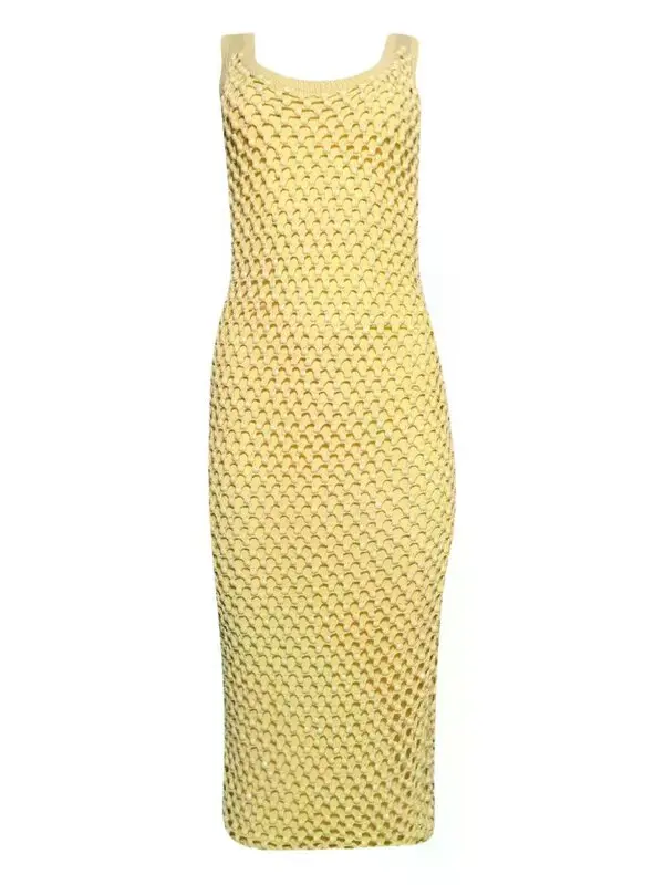 DIOTIMA Emin Scoop-neck Midi Dress - Yellow