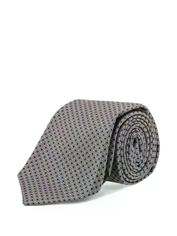 Kiton Geometric-pattern Tie