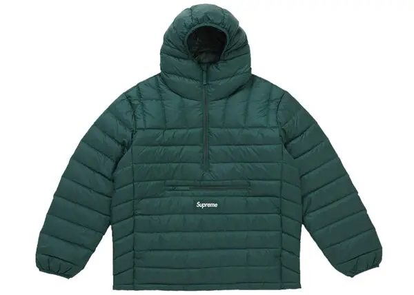 Supreme Micro Down Half Zip Hooded Pullover