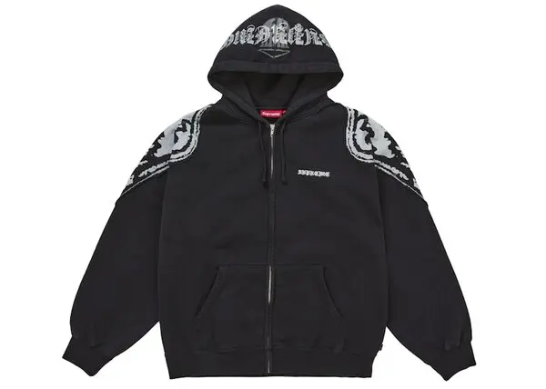 Supreme Wings Zip Up Hooded Sweatshirt