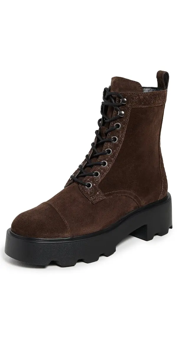Tory Burch T Monogram Lug Ankle Boots 65mm