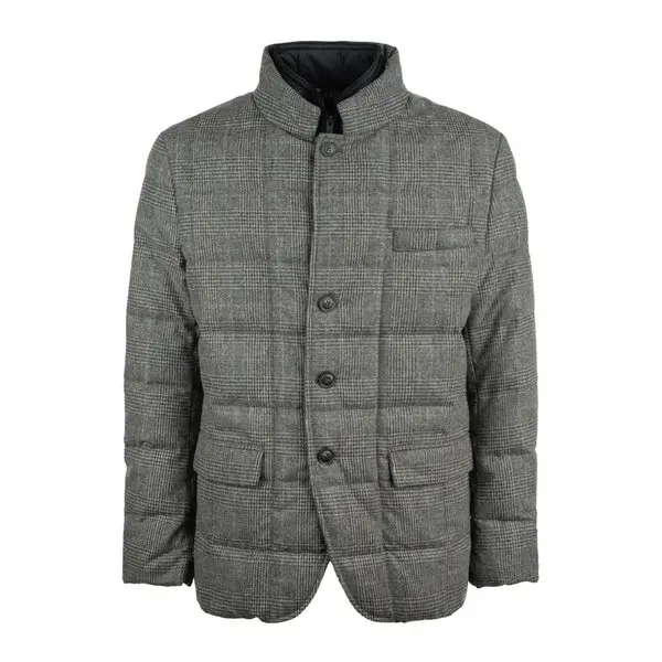 FAY Double Front Short Down Jacket In Wool