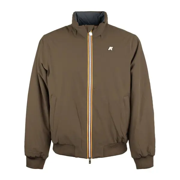 K-WAY Arsene St Warm Reversible Olive Green And Airforce Blue
