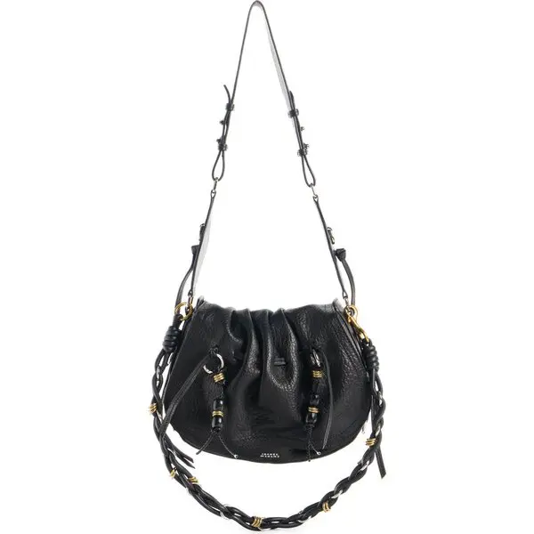Isabel Marant Bolton Bubble Pebbled Leather Hobo Bag
