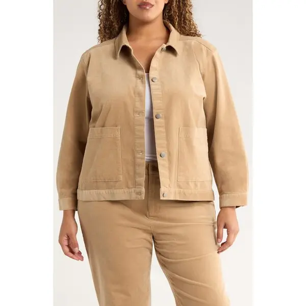 Eileen Fisher Classic Collar Corduroy Jacket