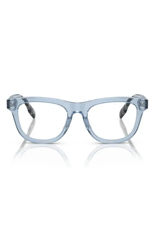Burberry 45mm Square Optical Glasses - Azure /demo Lens