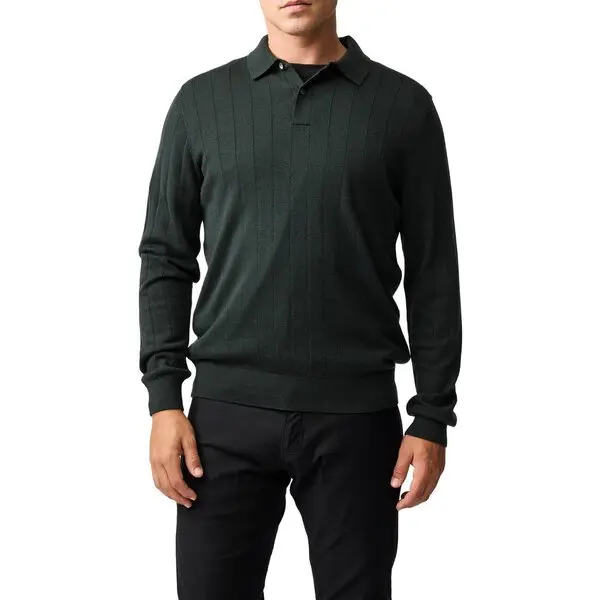 Rodd & Gunn Murdoch Merino Wool Polo - Forest