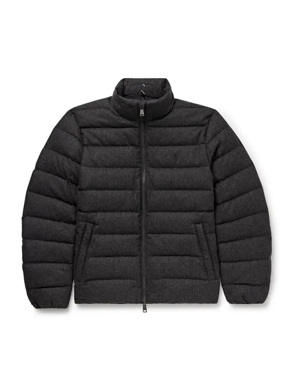 Ralph Lauren Colden Quilted Herringbone Recycled-flannel Down Jacket