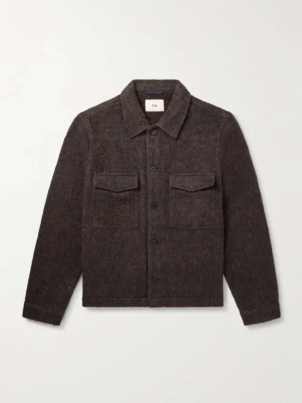 Folk Zaki Brushed-knit Jacket