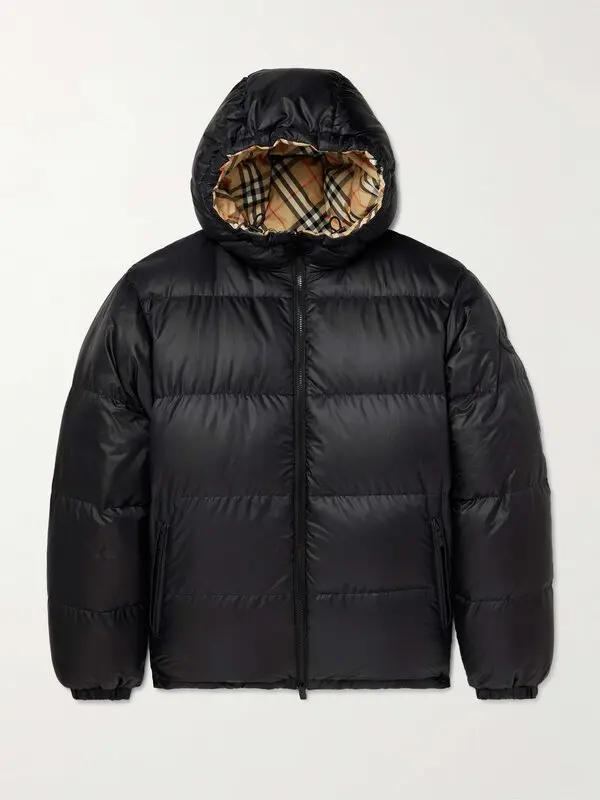 Burberry Quilted Shell Hooded Down Jacket