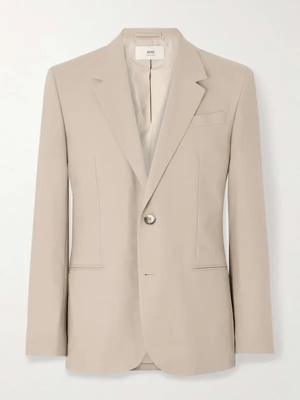 Ami Virgin Wool-twill Suit Jacket