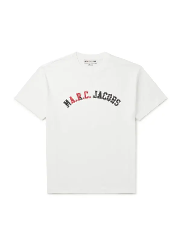 A.p.c. Marc Jacobs Logo-print Cotton-jersey T-shirt