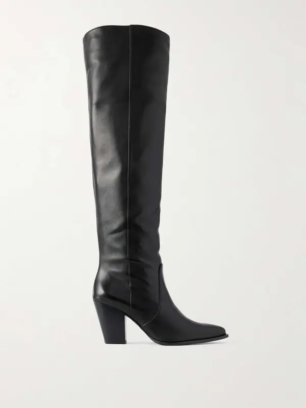 STUART WEITZMAN Jolene Leather Knee Boots