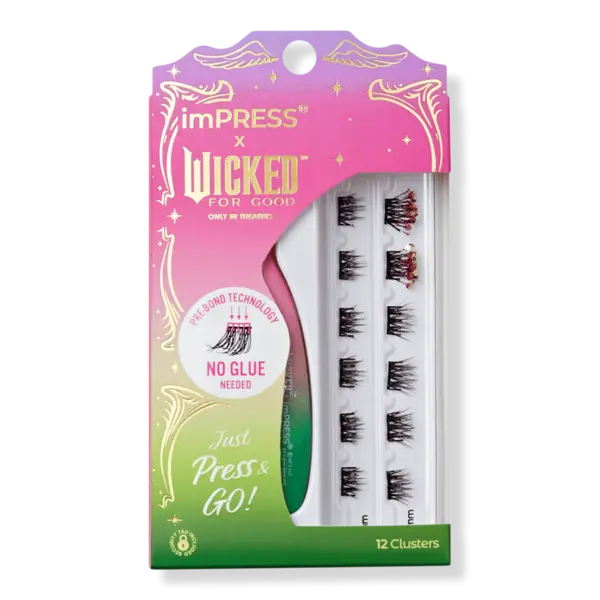 Kiss Impress X Wicked For Good Self Adhesive Eyelash Clusters Friends Till The End