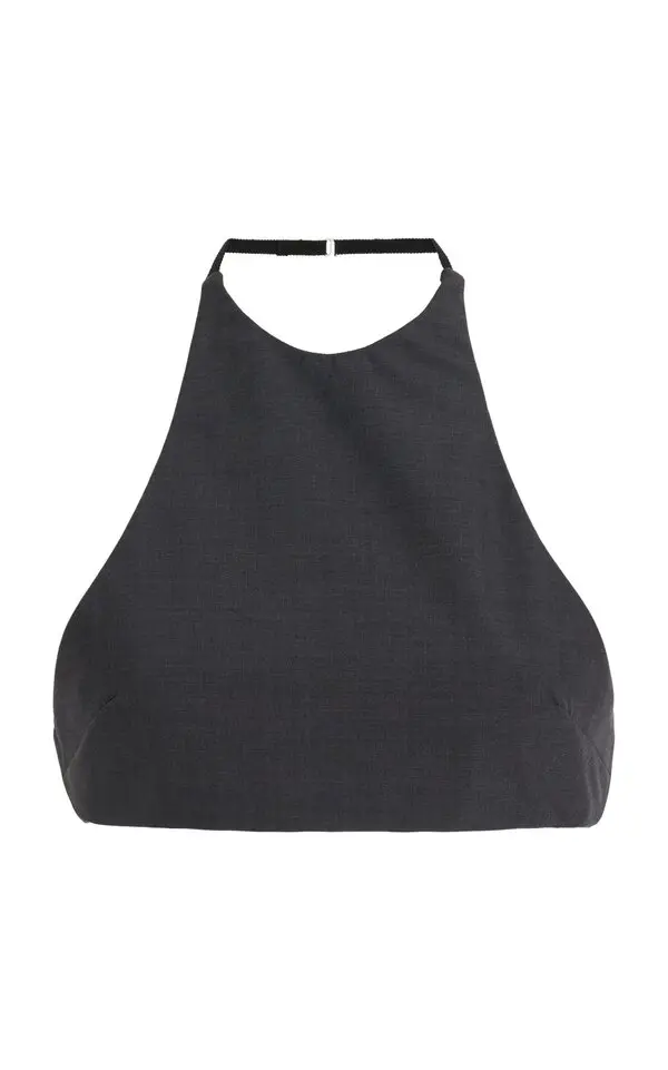 JIL SANDER Cropped Wool Bra Top