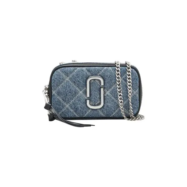 Marc Jacobs The Softshot Quilted Denim Bag 'light Wash